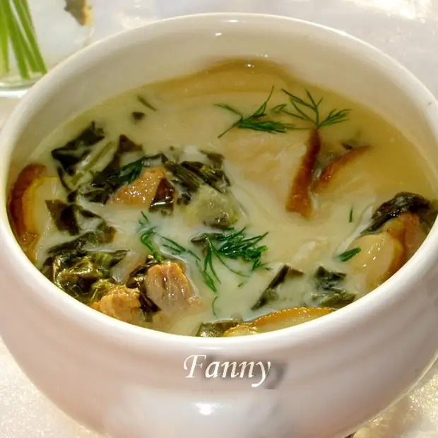 Суп с белыми грибами, телятиной и сухариками - Будет вкусно ...